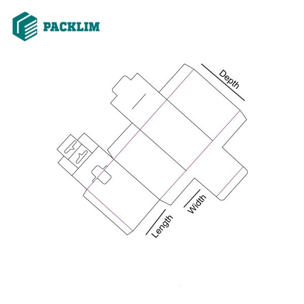 Custom Box With Hanging And Locking Tabs - Packlim
