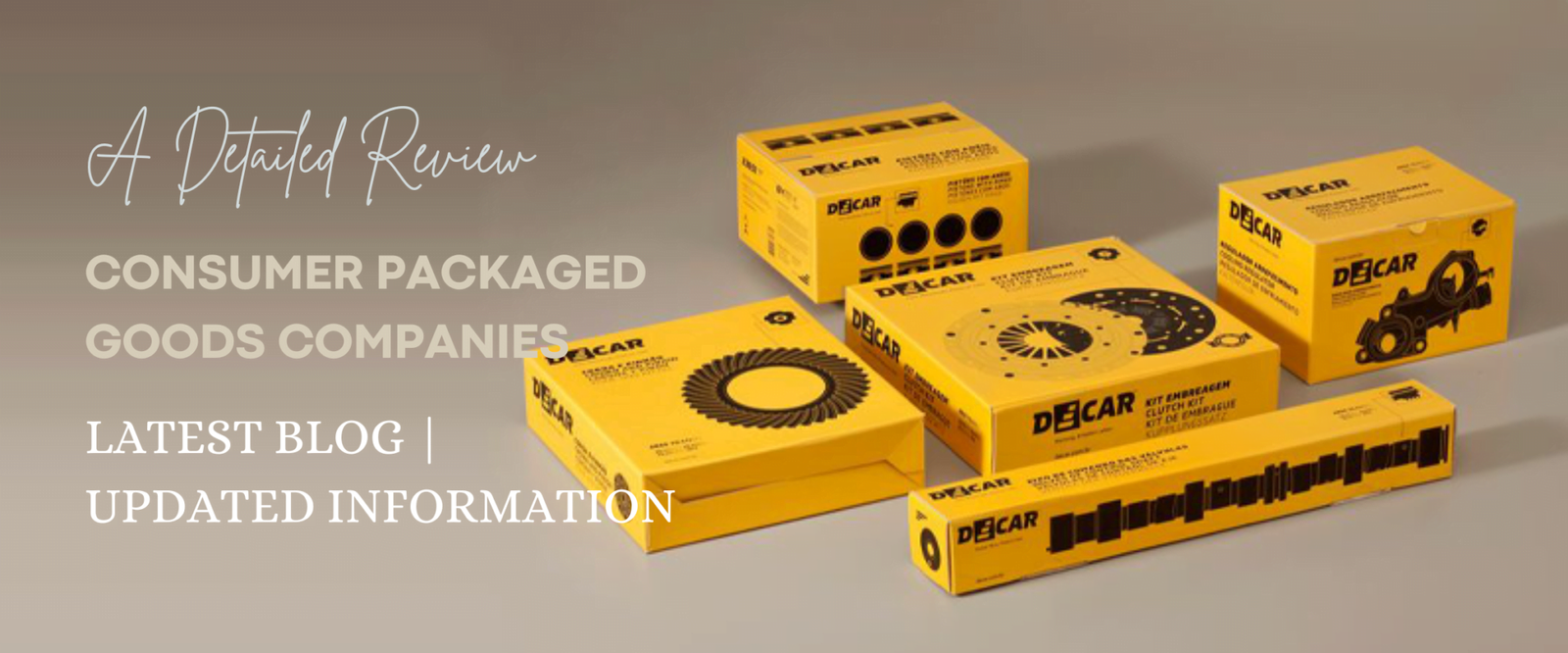 A Spotlight On Consumer Packaged Goods Companies